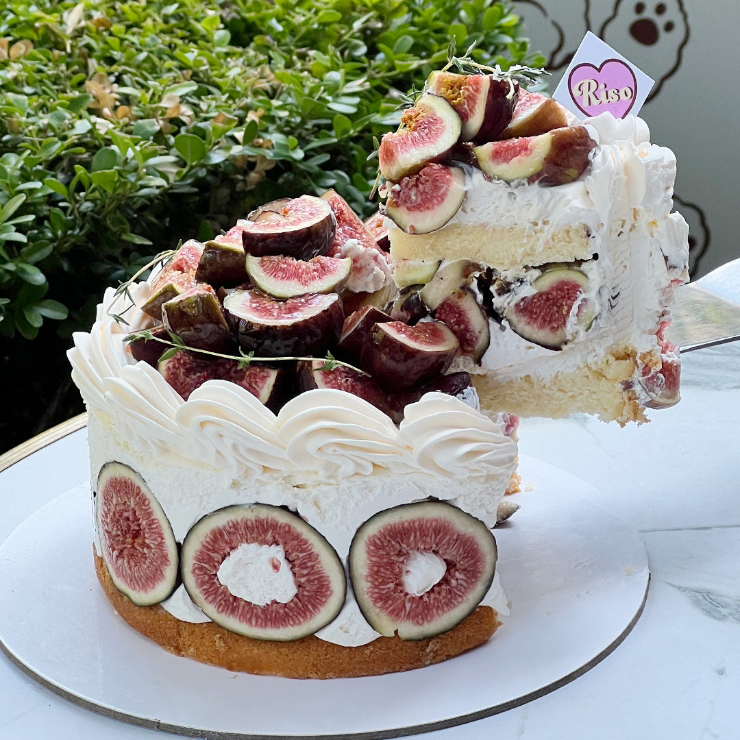 [SOLD OUT] Fresh Cream Fig Cake – Riso Cake