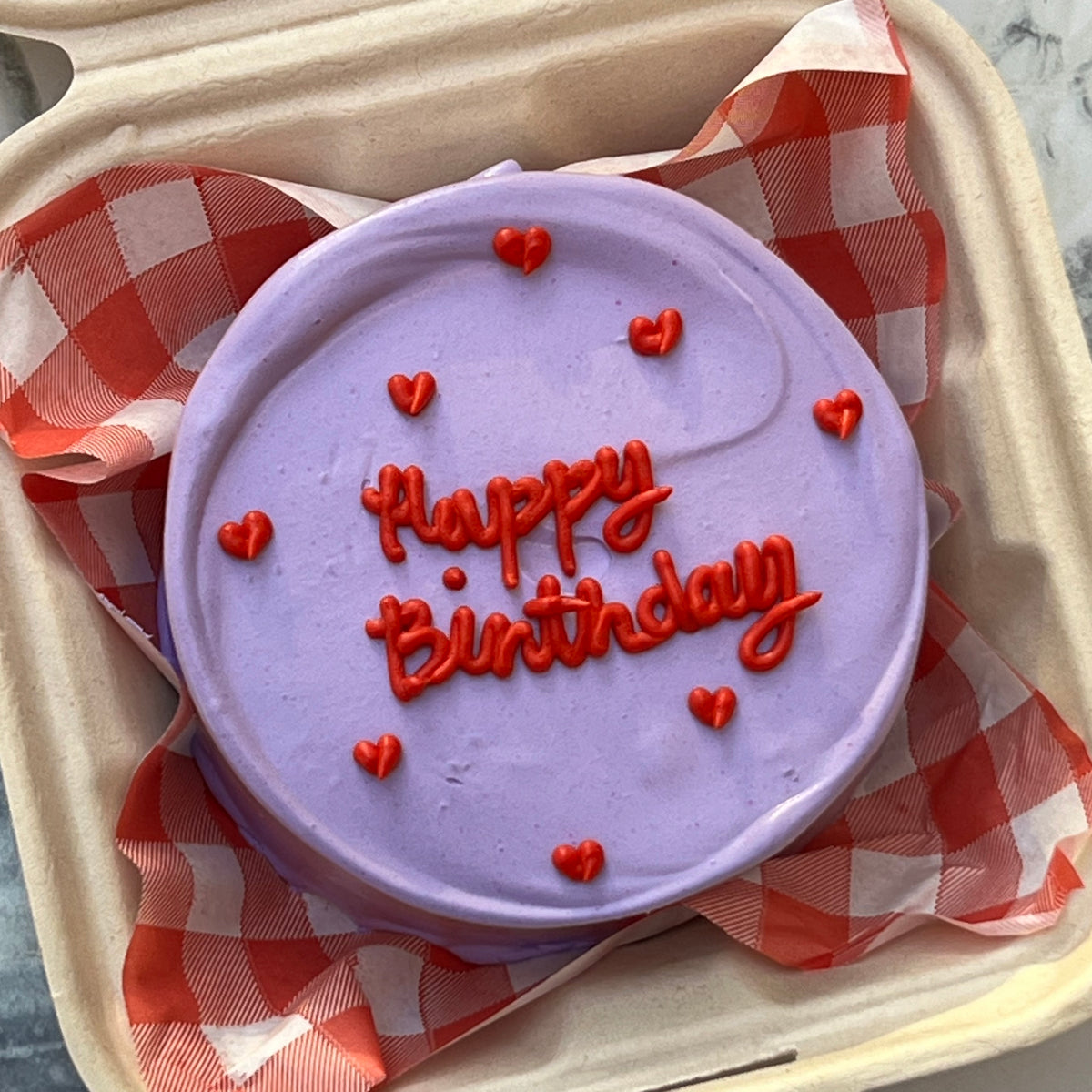 Simple Heart Lunch Box Cake – Riso Cake
