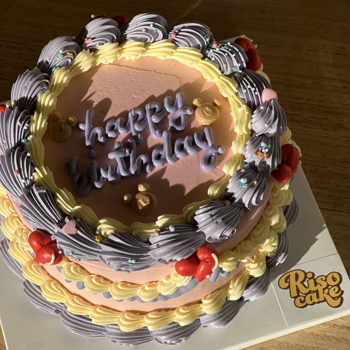 Baby Vintage Cake (Round/Heart) – Riso Cake
