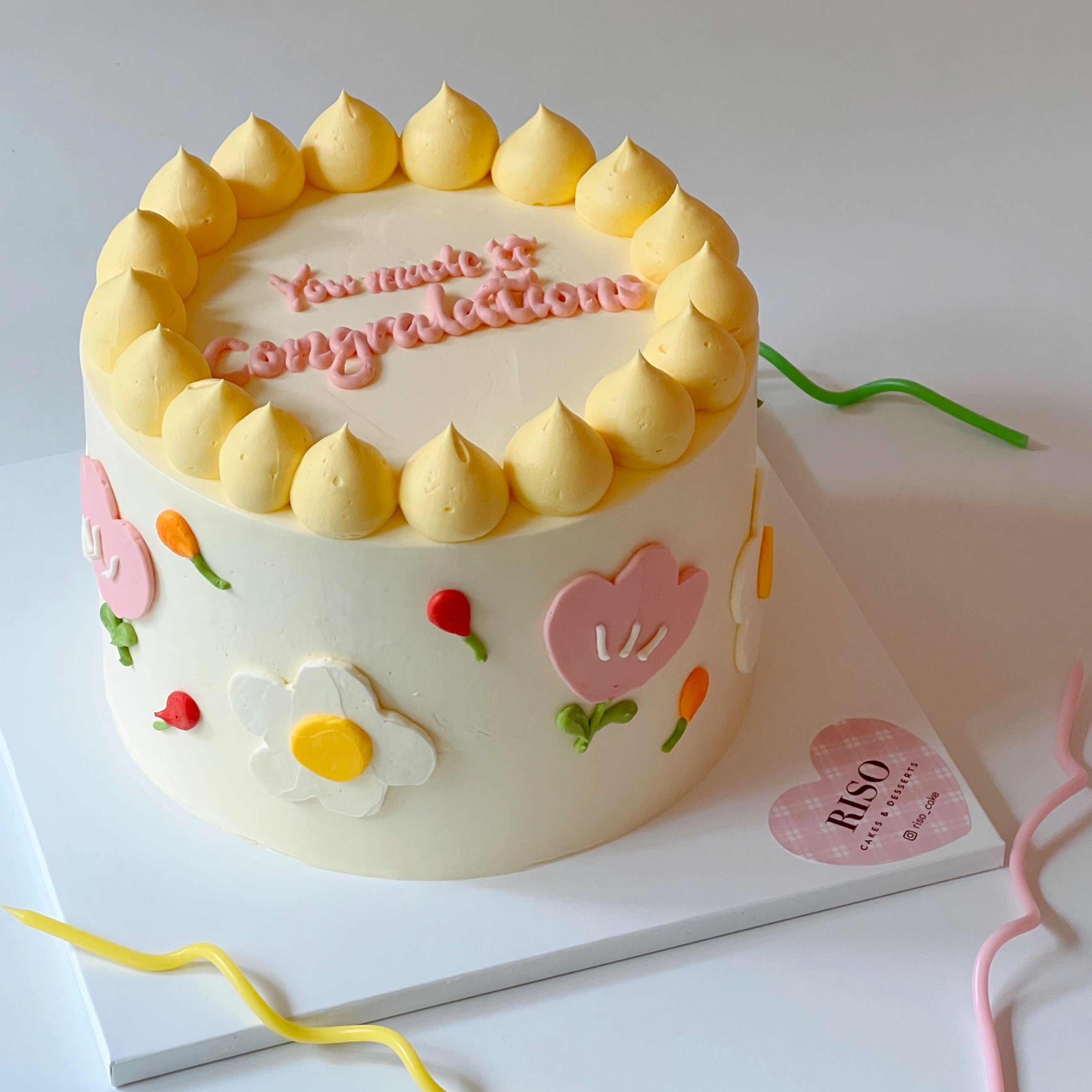 Pastel Flower Cake – Riso Cake