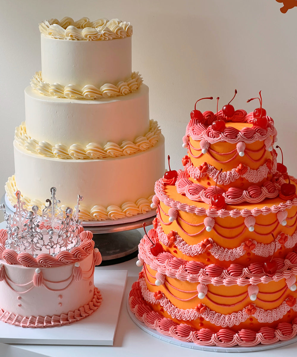 Vintage 3 tier Cake – Riso Cake